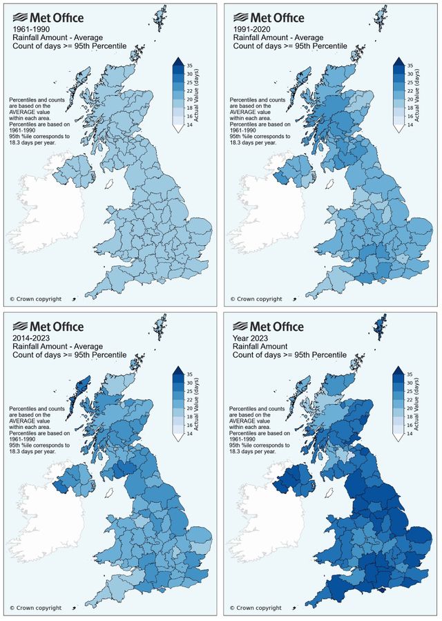 Temperature extremes and records most affected by UK’s changing climate ...