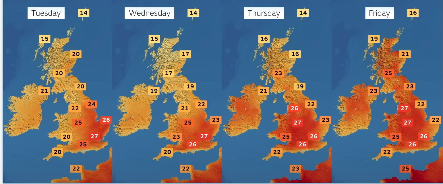 Met Office Deep Dive: Hot weather to bring heatwave for many - Met Office