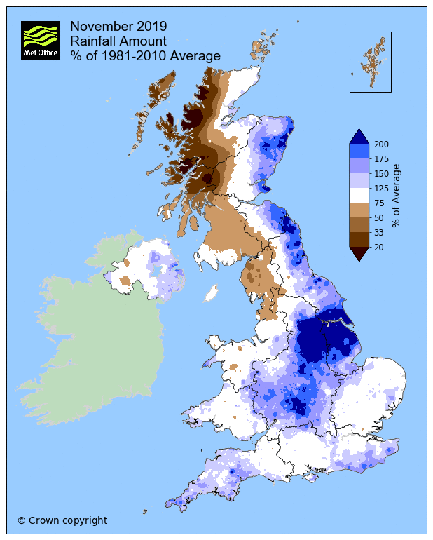 Record Breaking Rainfall For Some Met Office