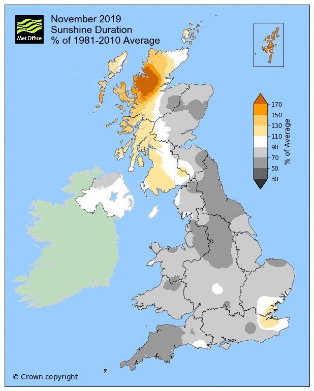 Record breaking rainfall - for some - Met Office