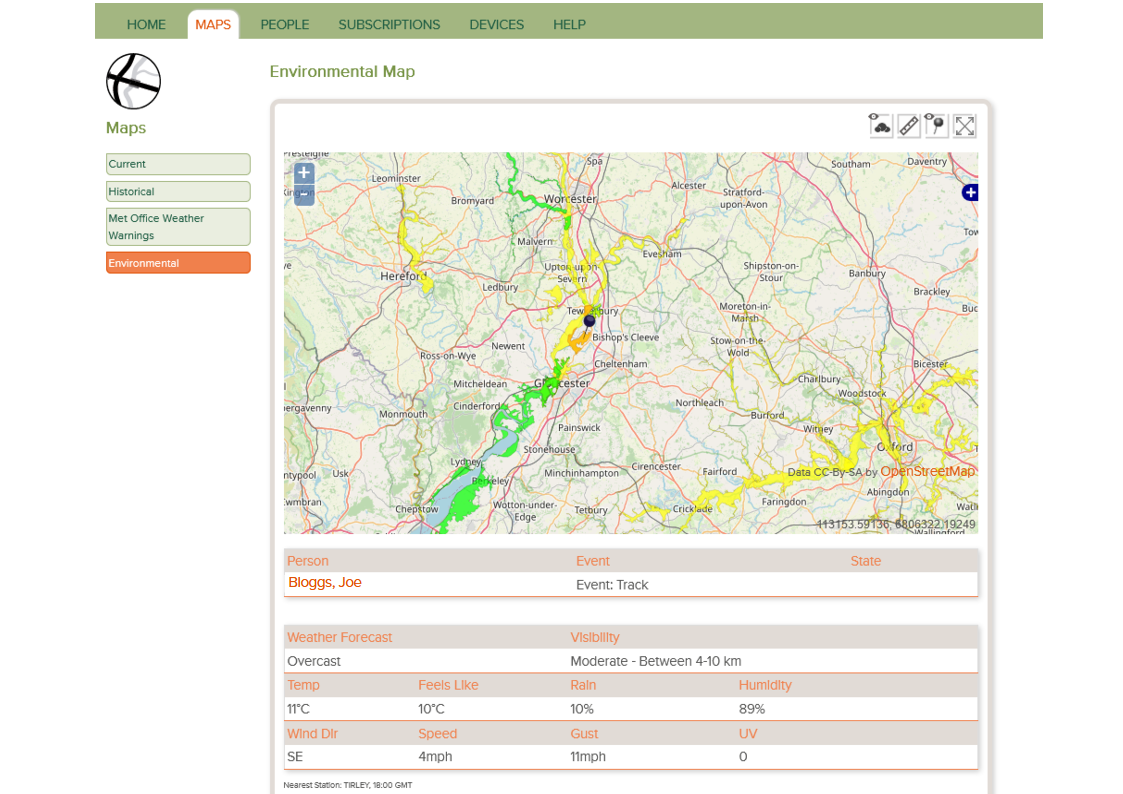 Met Office data helps Trackplot to keep outdoor lone workers safe - Met Office