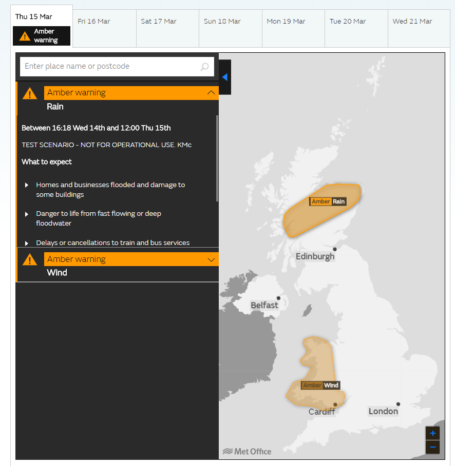 Weather warnings guide - Met Office